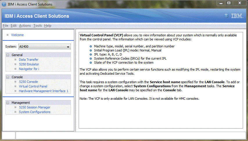IBM i Access Client solution